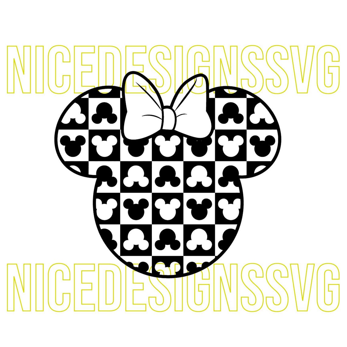 Mouse Checkered Head Svg Png, Retro Mouse Png, Vintage Mouse Checkers ...