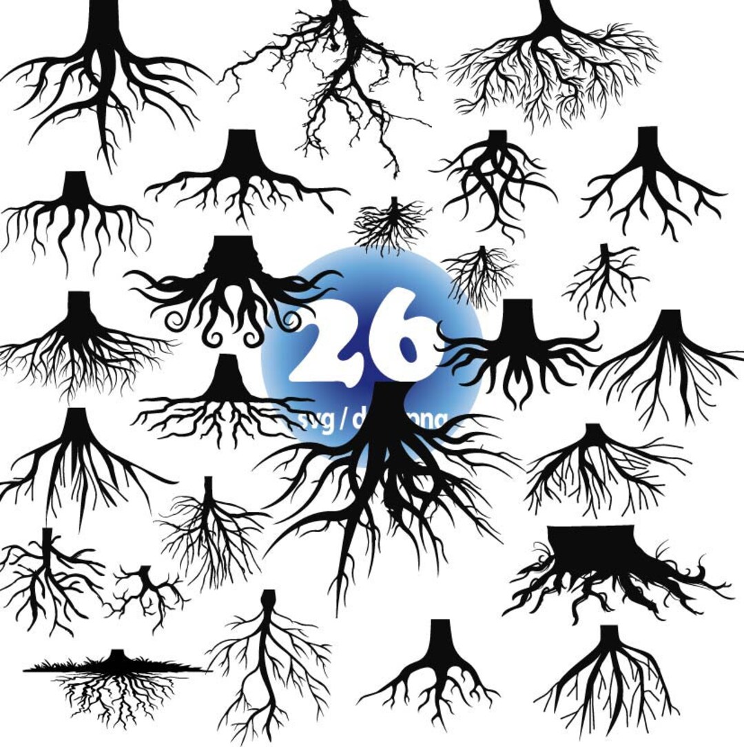 Roots Svg Bundle, Roots Svg, Roots Silhouette Svg, Tree Roots Svg ...