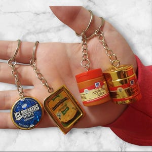 Mini Food Keychains Mini Brand Keychain Gag Gift Knick Knack Pizza Hut ...