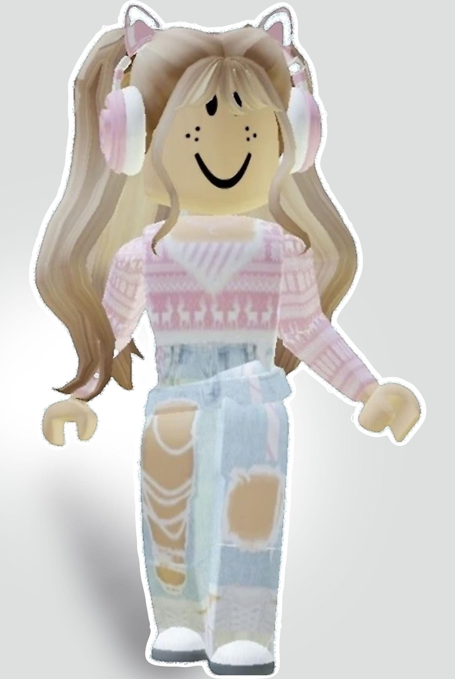 Girl Roblox Photo Booth Standee - Etsy