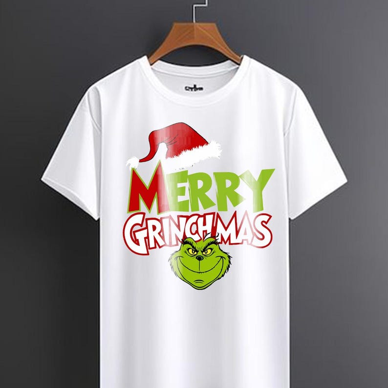 Merry Grinchmas SVG and PNG Files Clipart, Christmas Print SVG, Digital ...