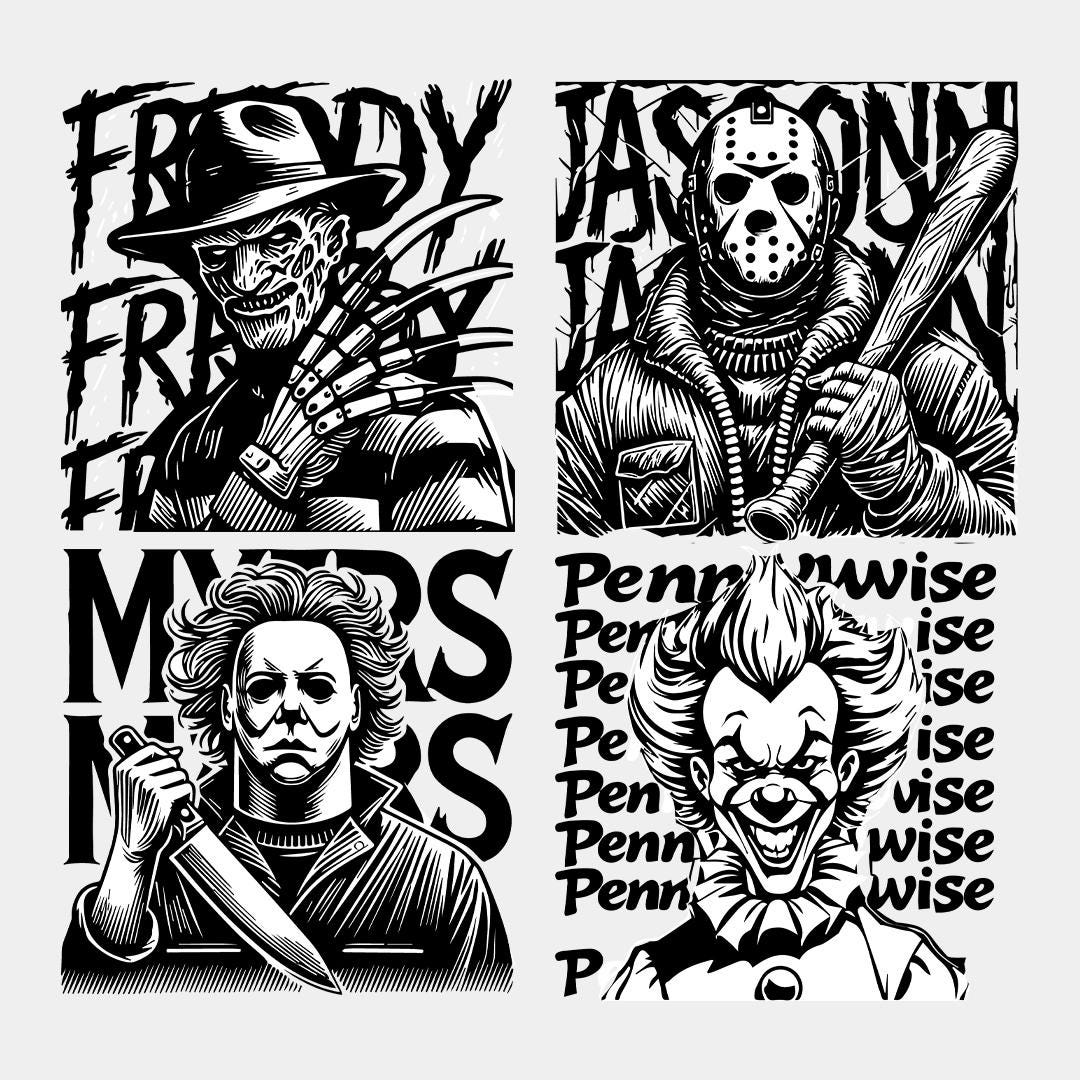 Horror SVG Bundle Halloween Horror SVG Horror Friends Svg Horror ...