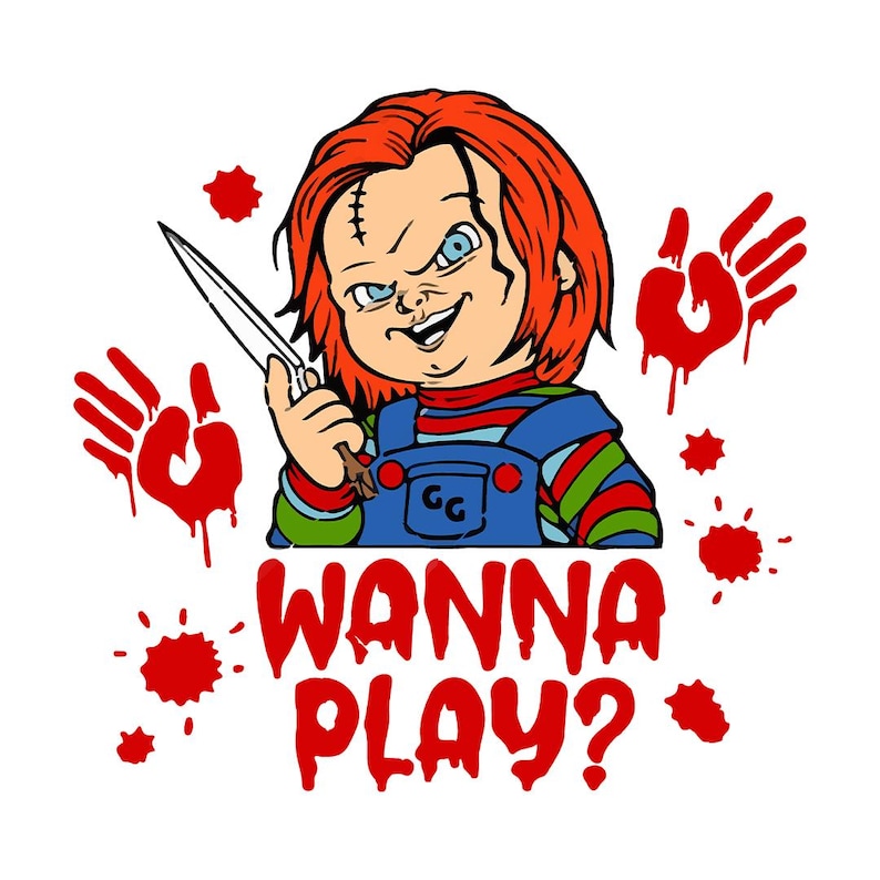 Chucky Svg Png, Wwnna Play Svg, Funny Horror SVG, Horror Png, Scary Png ...