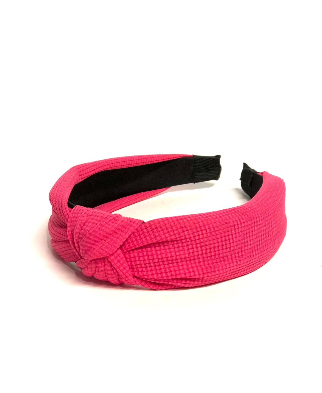 Pink Knotted Headbands/knotted Headbands/pretty in Pink/waffle Texture ...
