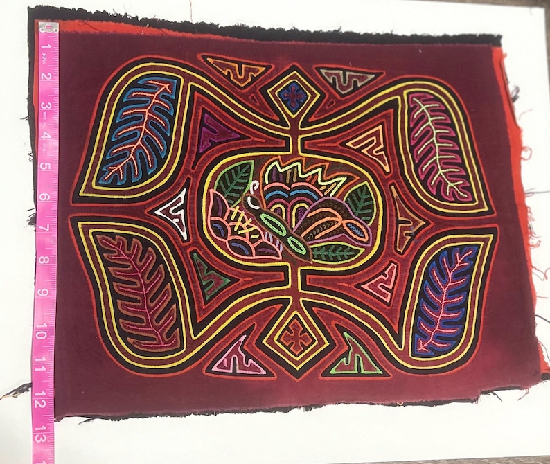 Tapestry Art Set. Molas From Panama. Handmade. Indigenous. Butterflies ...