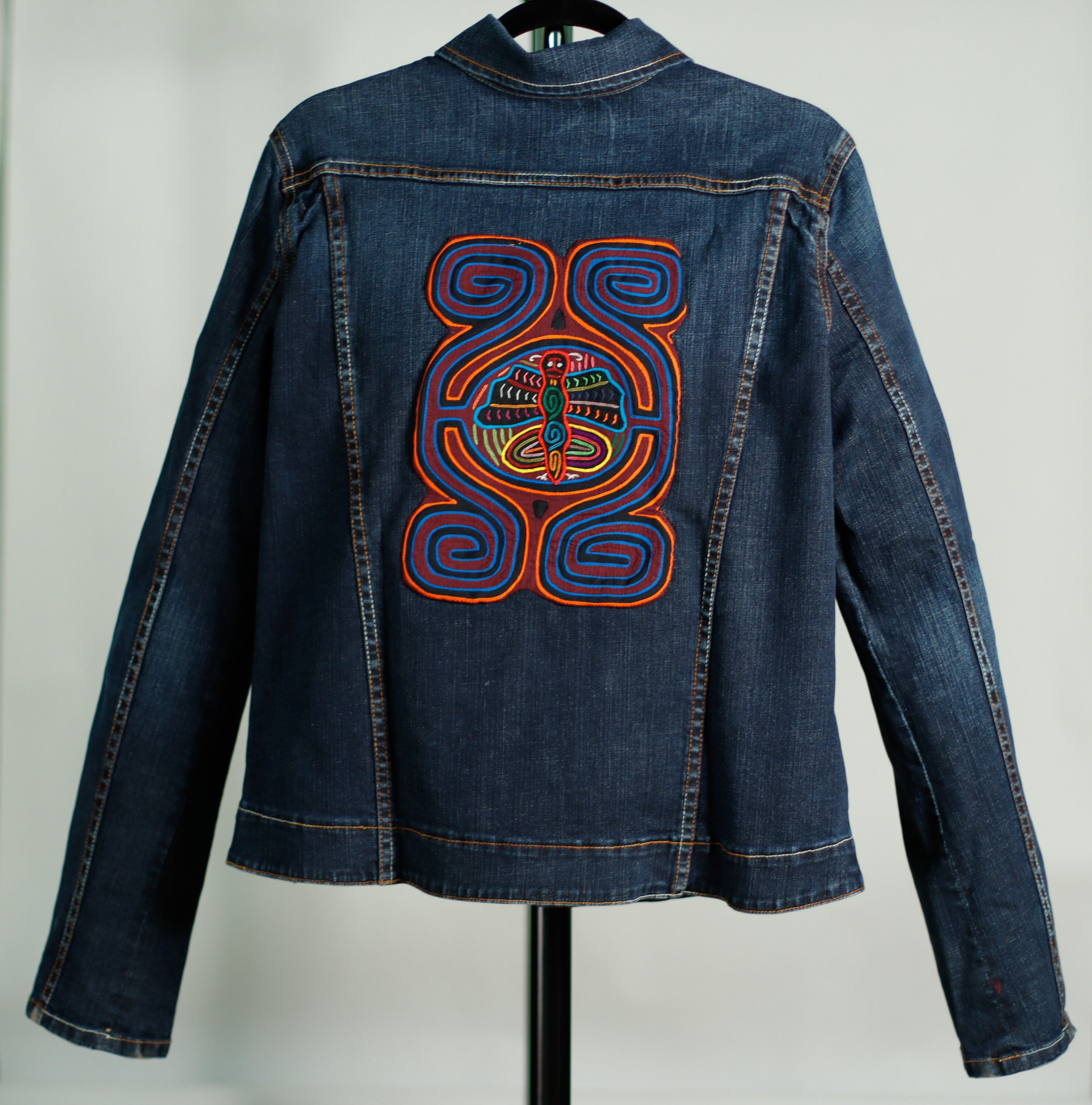 XL Upcycled Denim Jean Jacket, Denim Jacket, Jean Jackets, Jean Coat ...