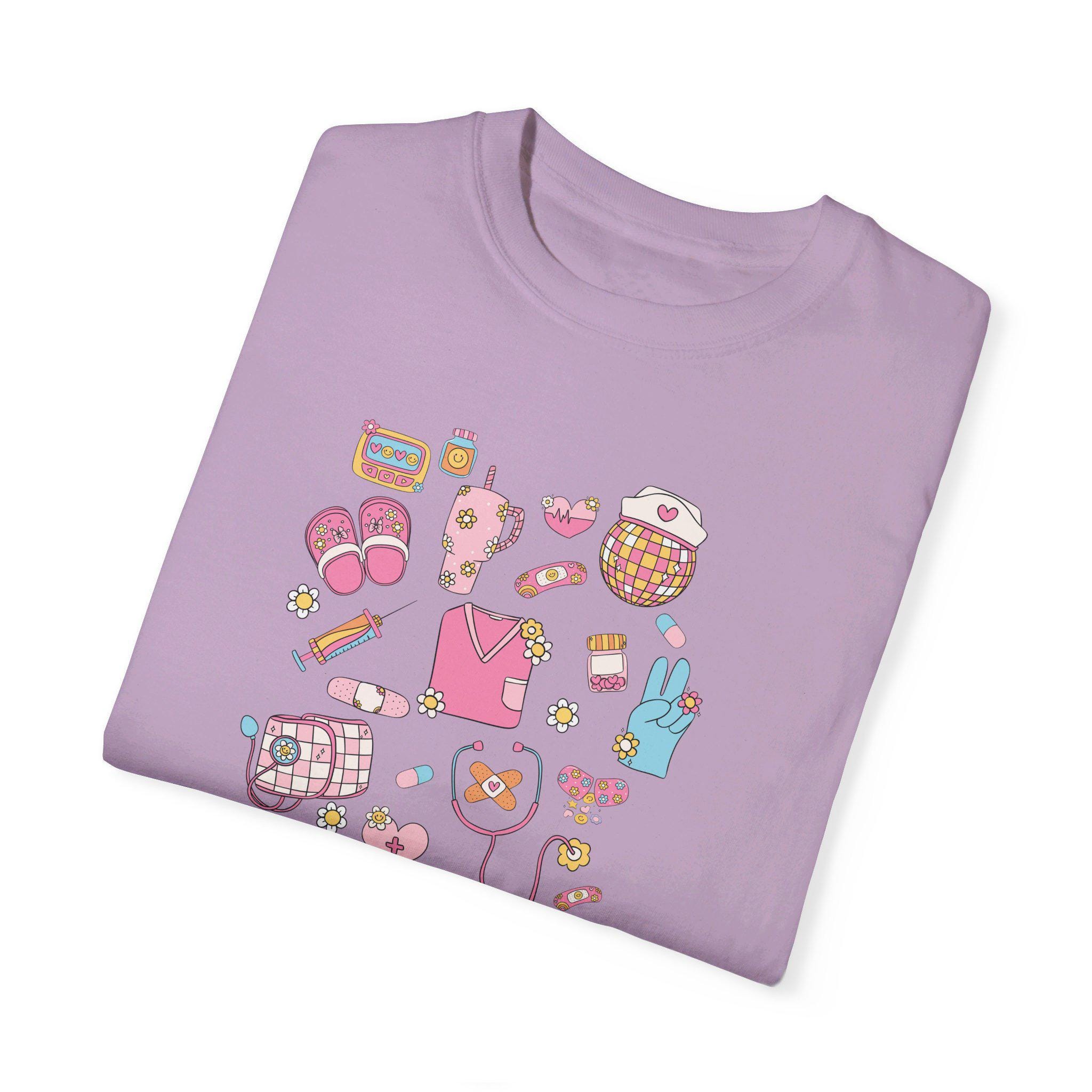 Nurse Life Shirt Disco Pink Nursing Comfort Colors® Trendy Gift for New ...