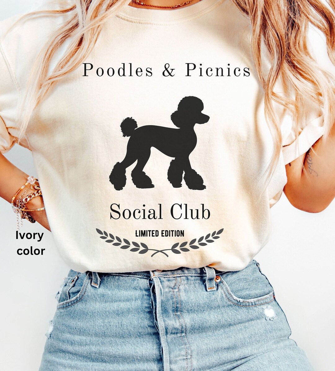 Poodle Outfit Shirt Preppy Poodle and Picnics Shirt Gift for Her Trendy ...