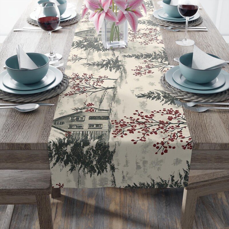Rustic Table Runner - Etsy