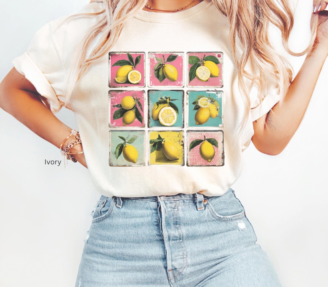 Vintage Lemons T-shirt Cute Lemon Tee Retro Lemon Shirt Comfort Colors ...