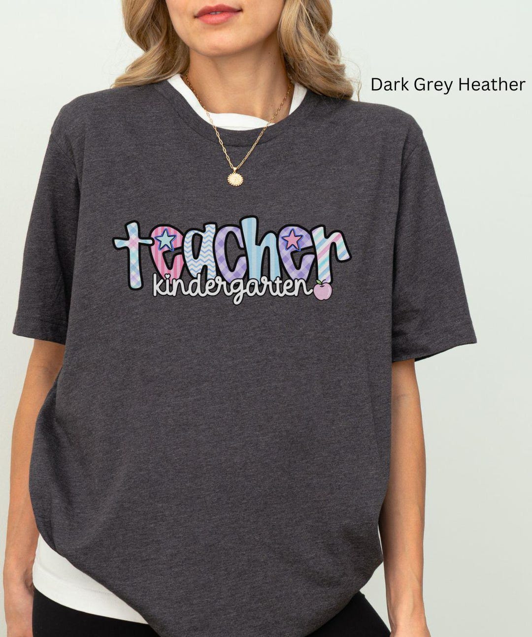 Kindergarten Teacher Doodle Fun Print T-shirt Fun Kinder Teacher Outfit ...
