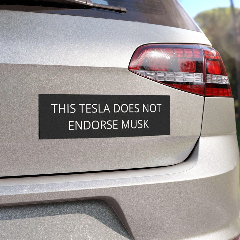 Anti Musk Bumper Sticker - Etsy
