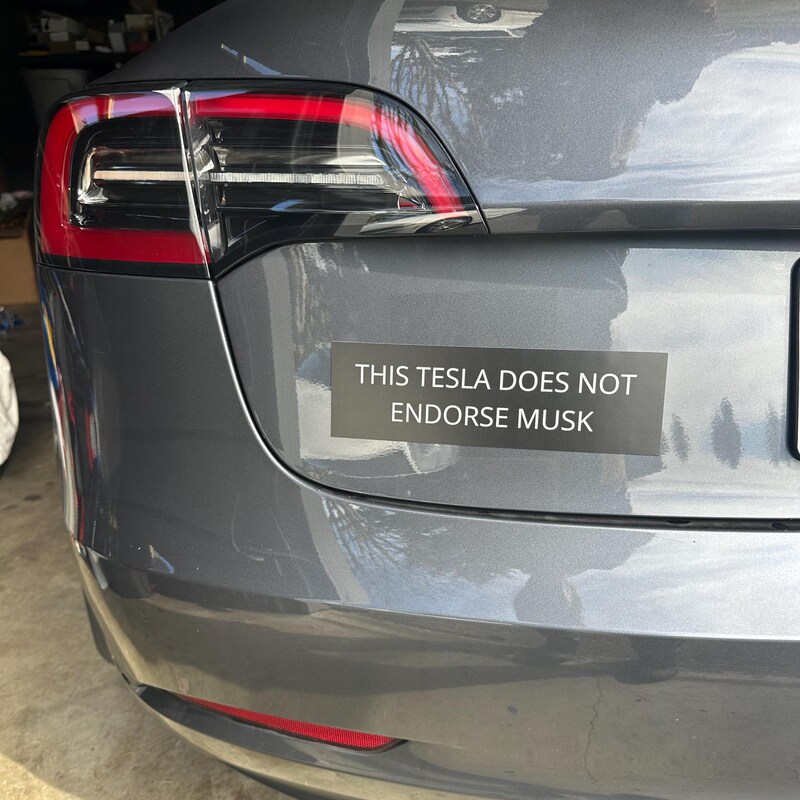 No Elon Musk Car Sticker - Etsy