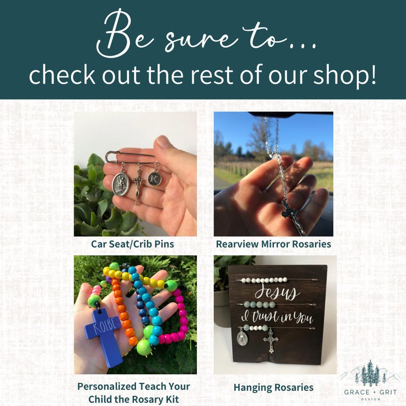 One Decade Keychain Rosary Mothers Day Gift for Busy Mom Finger Rosary ...