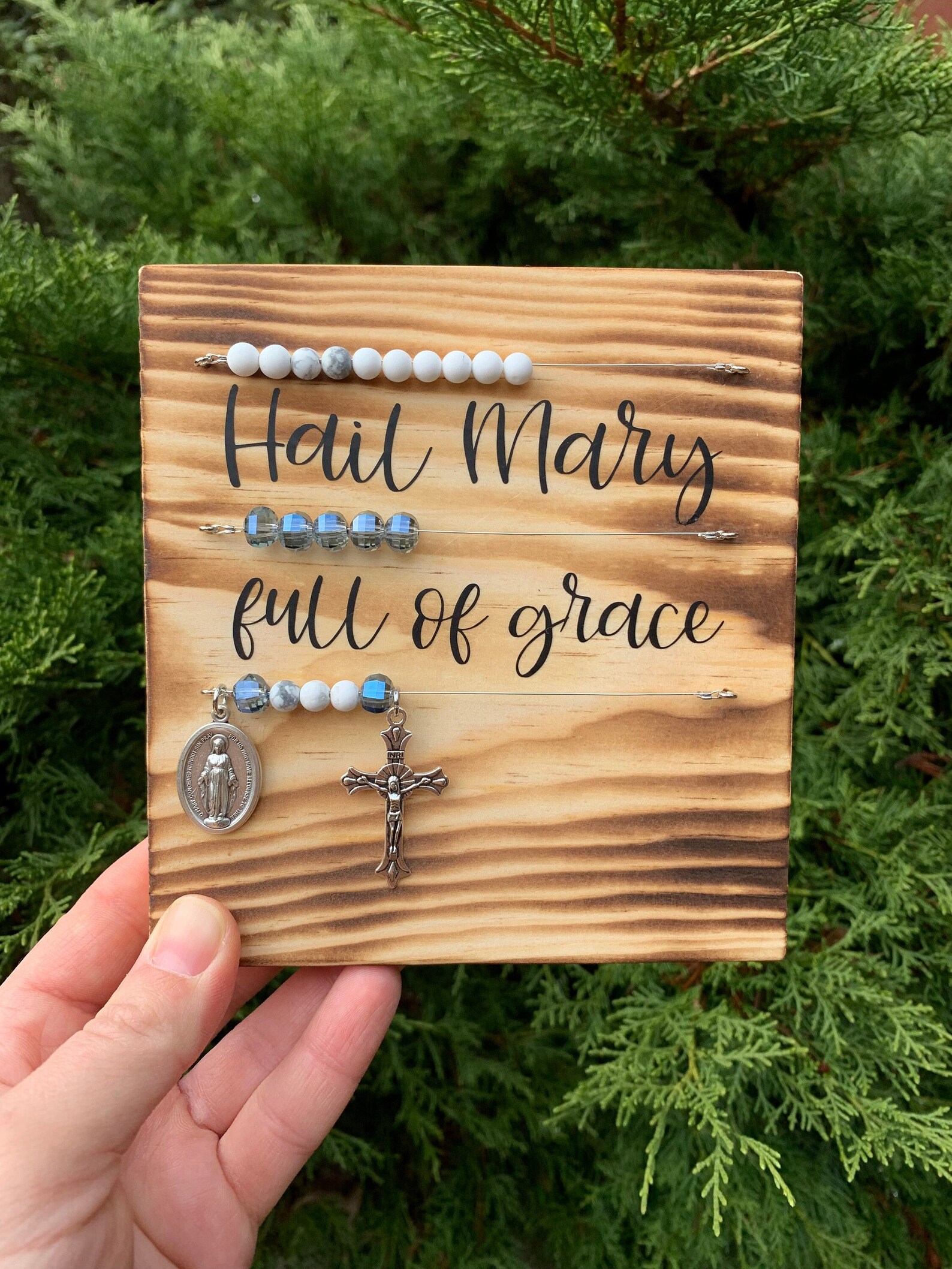 Kitchen Rosary Board for Daughter Desk Rosary Abacus Gift for Mother’s ...