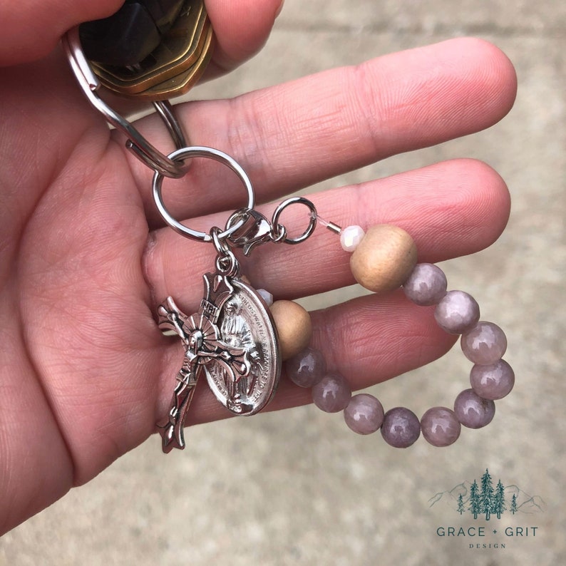 One Decade Keychain Rosary Mothers Day Gift for Busy Mom Finger Rosary ...