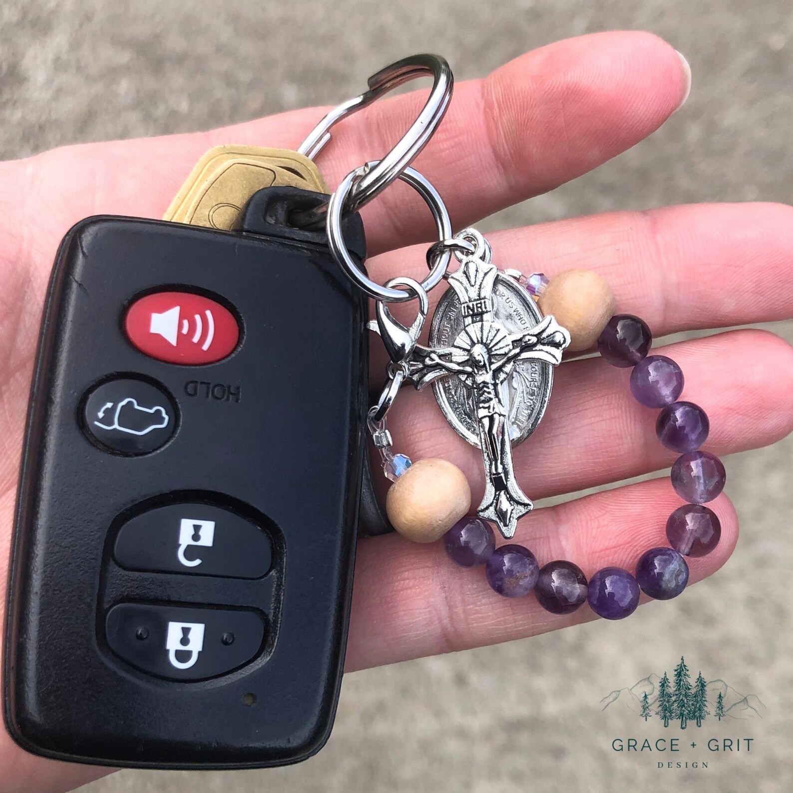 Catholic Pocket Rosary One Decade Rosary Keychain Prayer Bead Christian ...