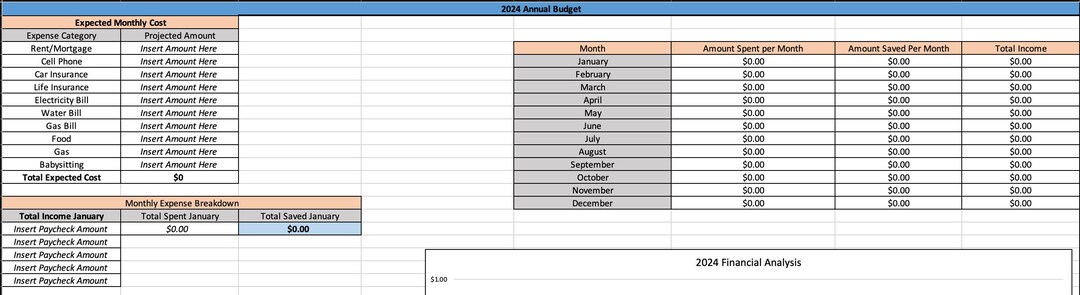 Financial Freedom Budget Planner Excel Spreadsheet Finance Money Save ...