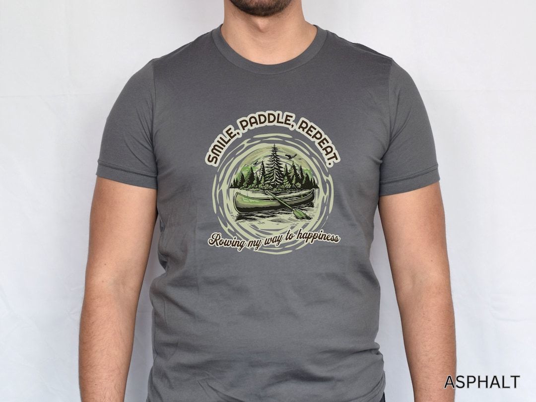 Vintage Unisex Canoe T-shirt, Outdoor Lover, Adventure Lover, Canoeing ...