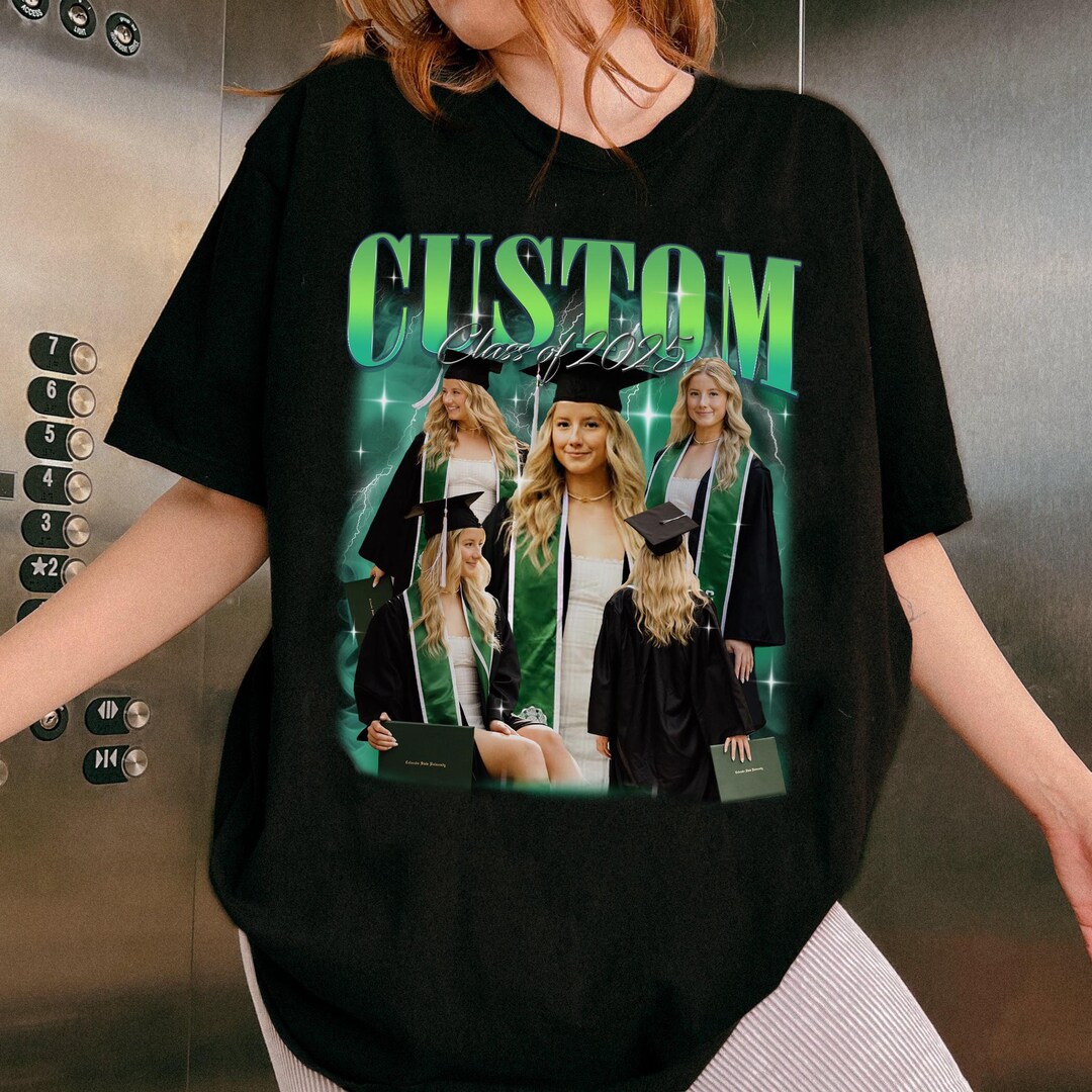 Custom Graduation Bootleg Shirt, Class of 2025 Family Graduation Shirts ...