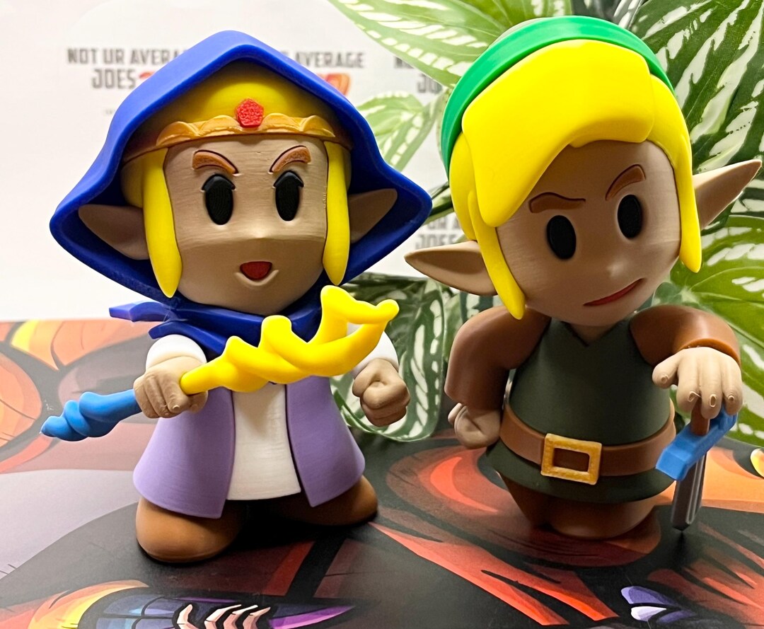 3D Printed Zelda & Link Figurines - Etsy