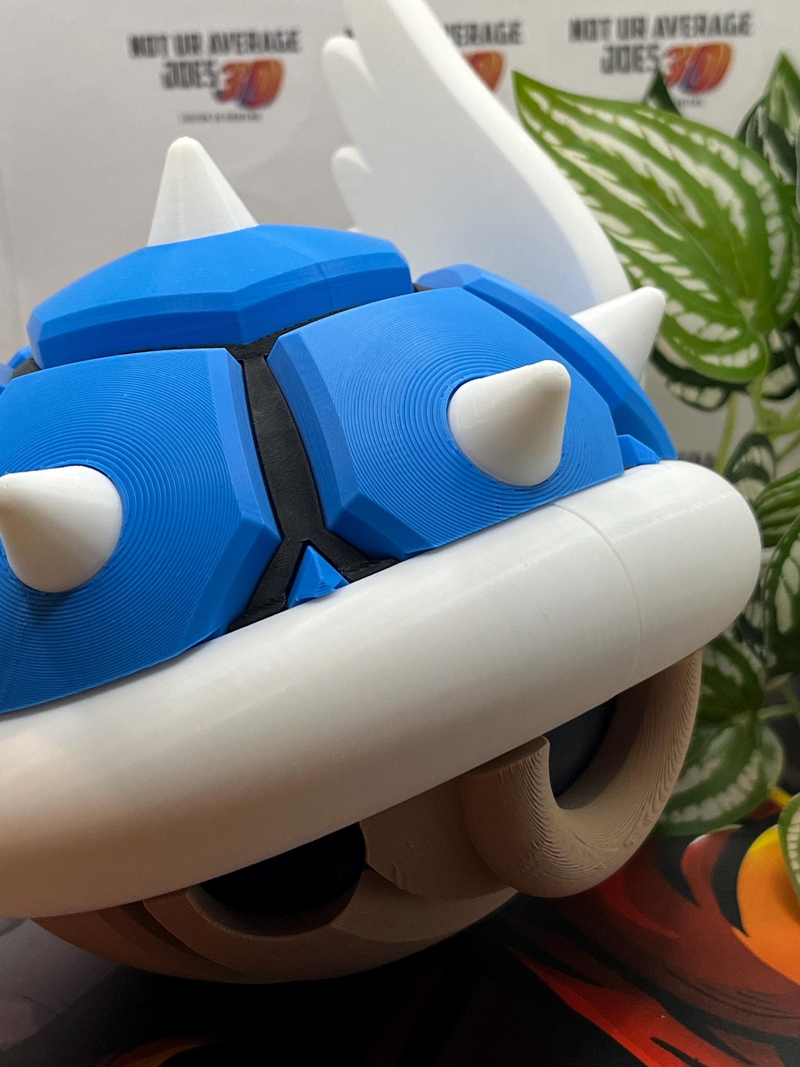 3D Printed Blue Turtle Shell Figurine - Etsy