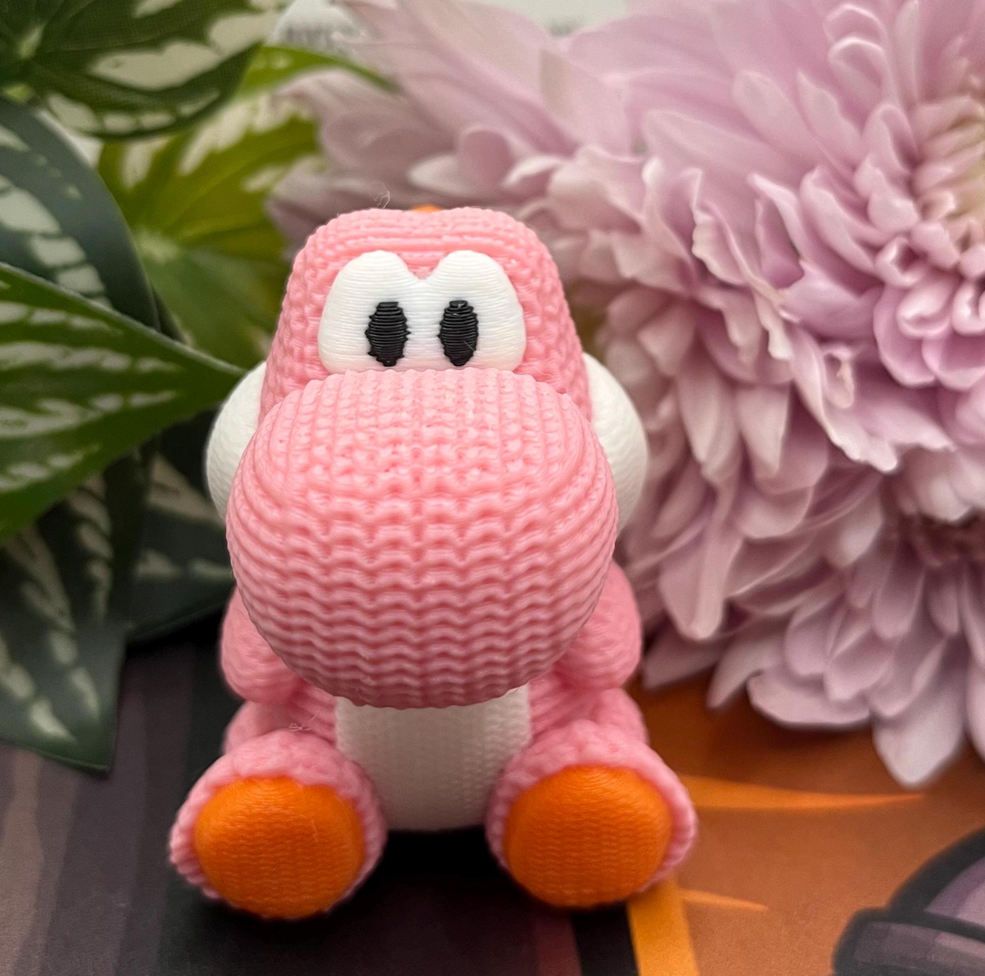 3D Printed Knitted Yoshi Figurine - Etsy