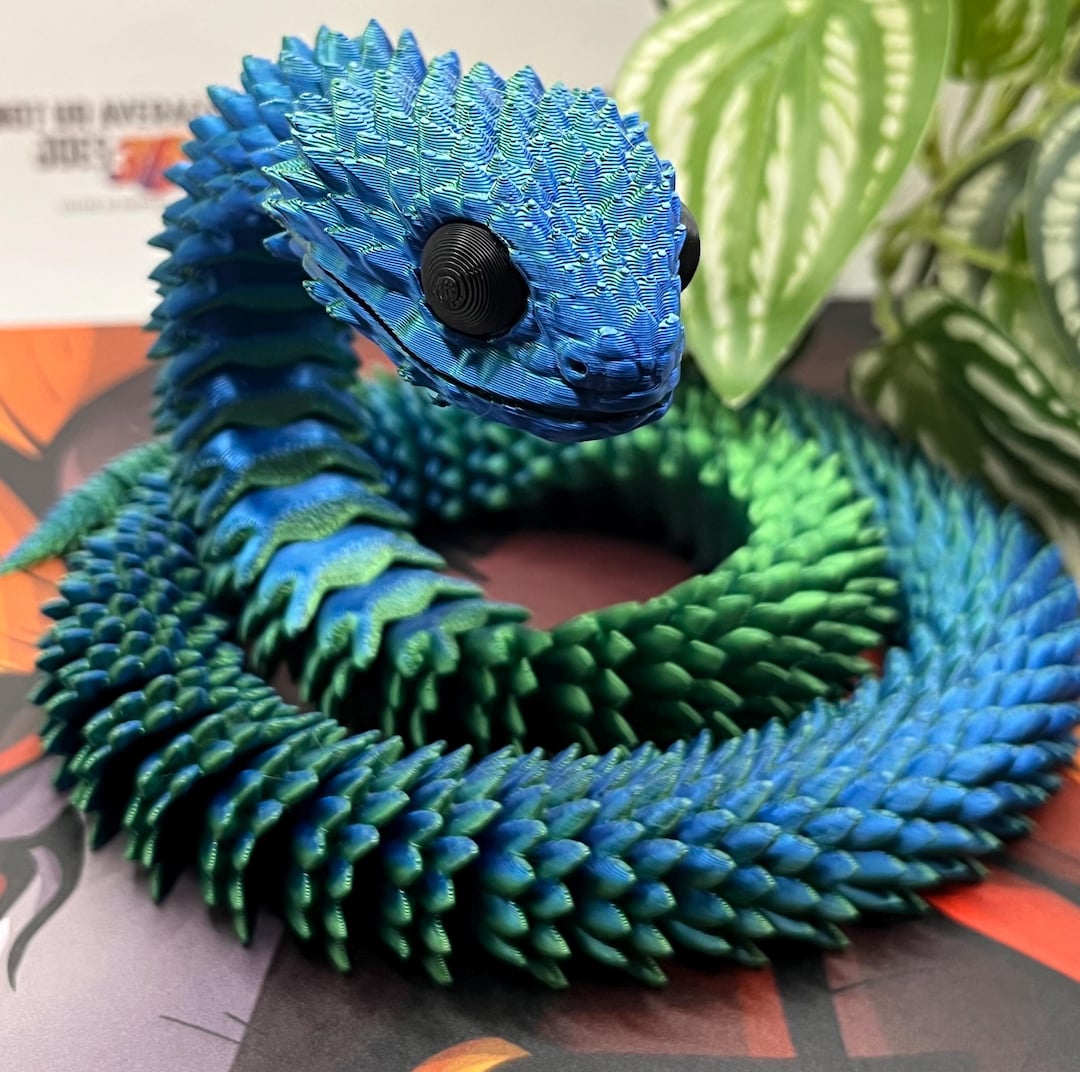 3D Printed Articulated Snake - Etsy