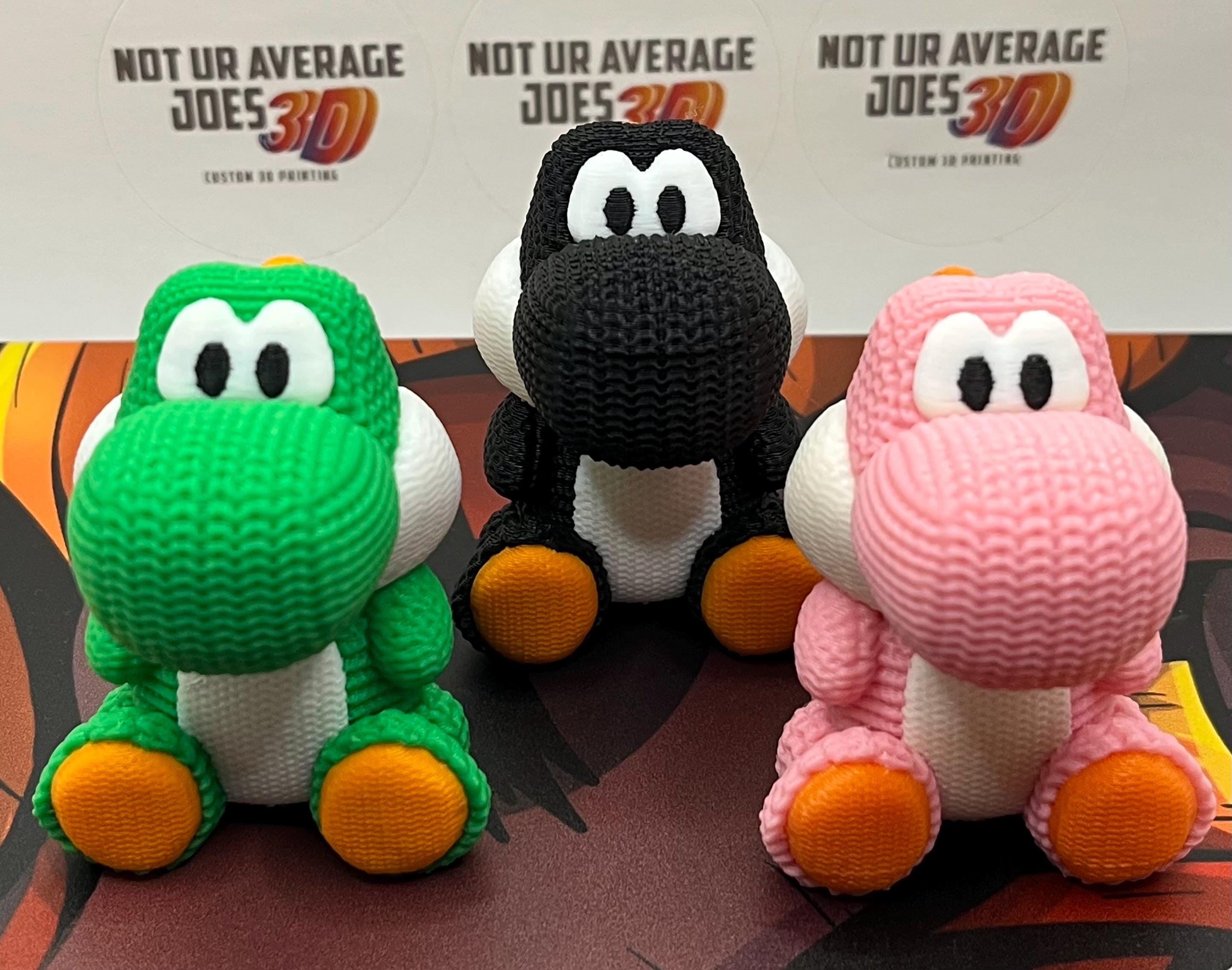 3D Printed Knitted Yoshi Figurine - Etsy
