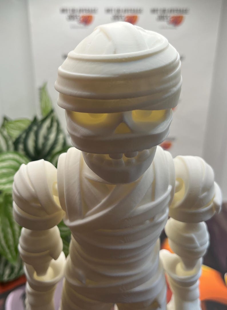 3D Printed Articulated Mummy Figurine - Etsy