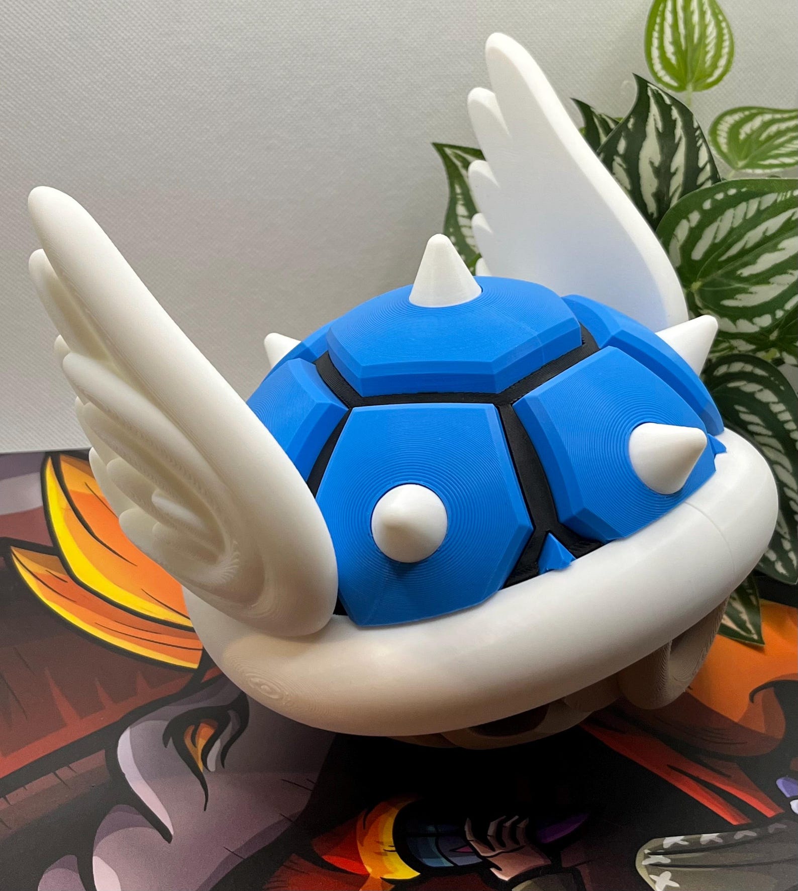 3D Printed Blue Turtle Shell Figurine - Etsy