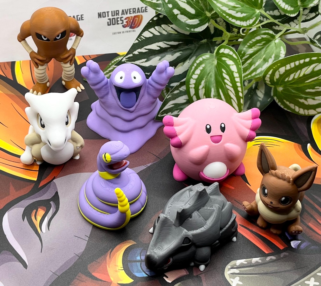 3D Printed Pokemon Figurines - Etsy