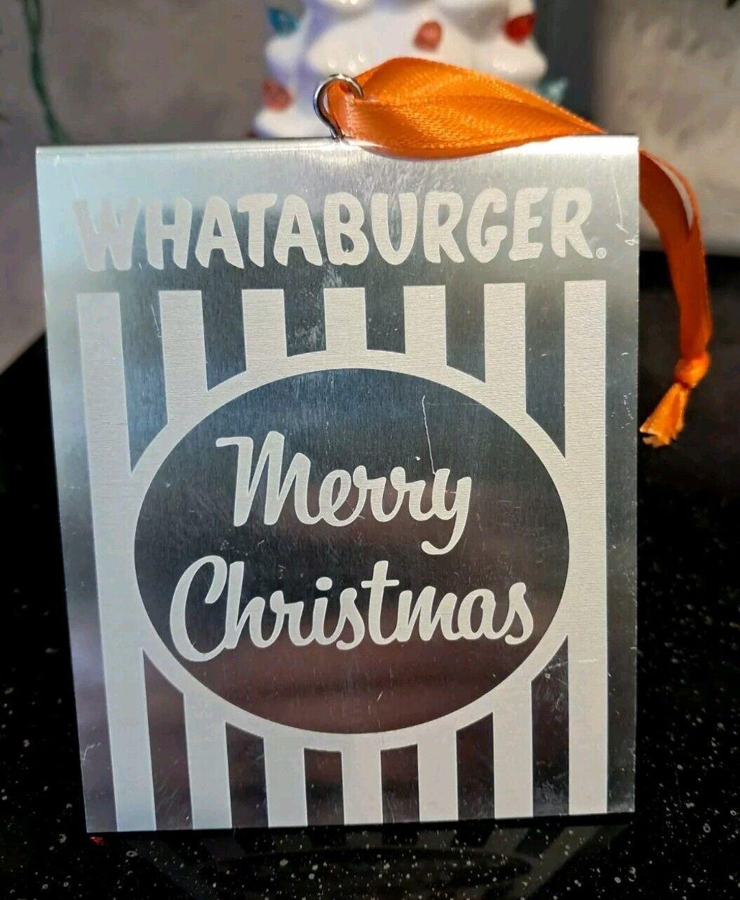 Whataburger Table Tent Silver NEW 2024 Christmas Ornament RARE - Etsy