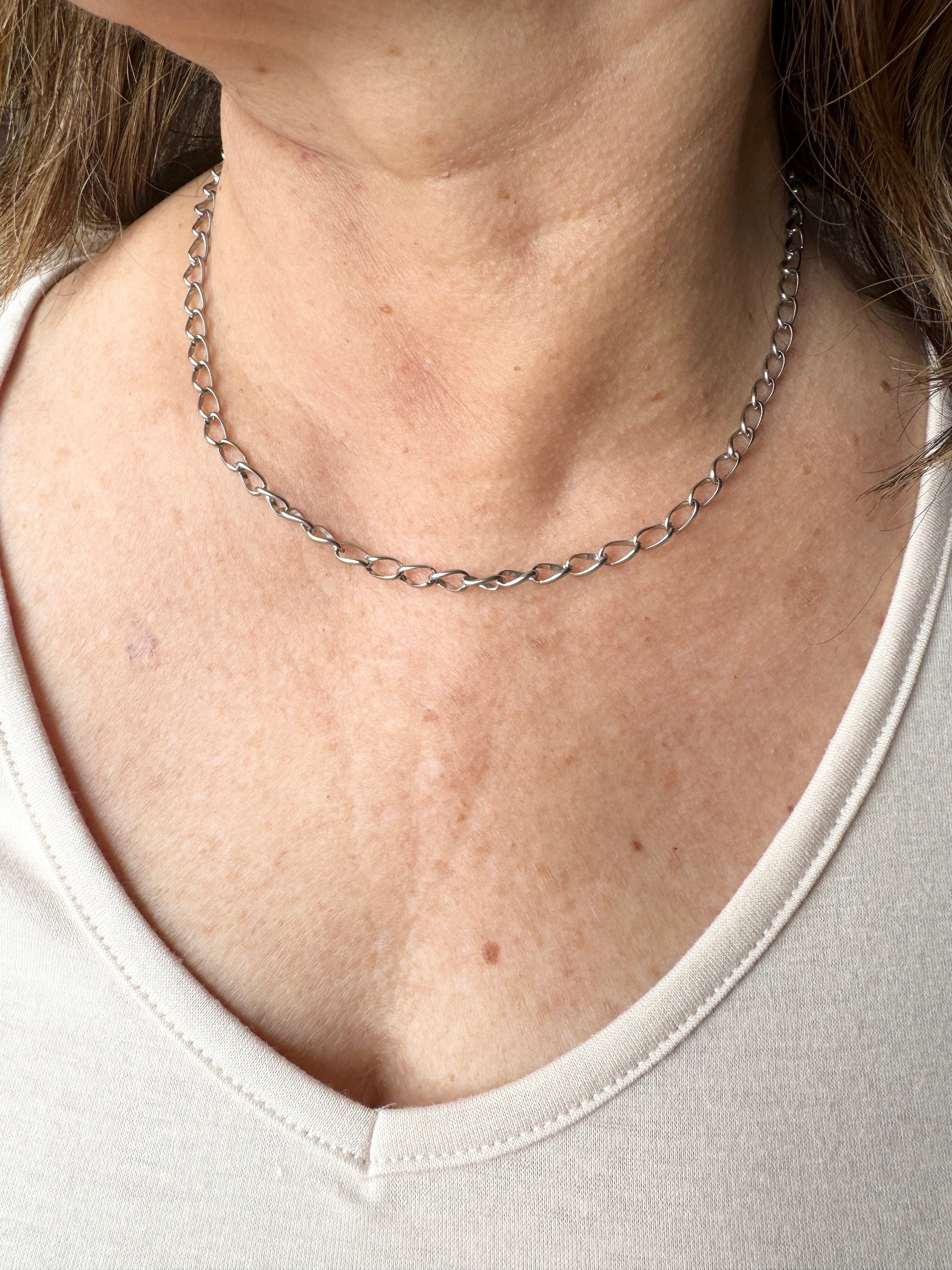 Silver Grace Cross Necklace and Chain Set Gift for Mom Christian Silver ...