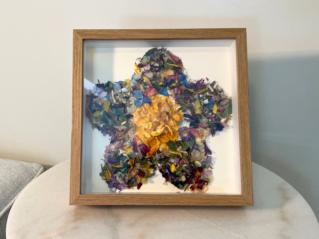Handmade Dried Flower Star Shadow Box, Floral Wall Art - Etsy