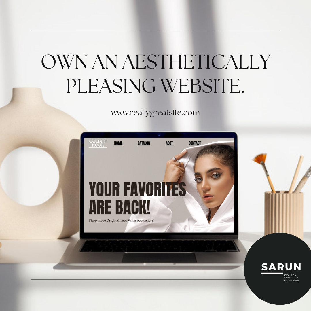 Store Canva Website Template, Website Digital Template Canva Template ...