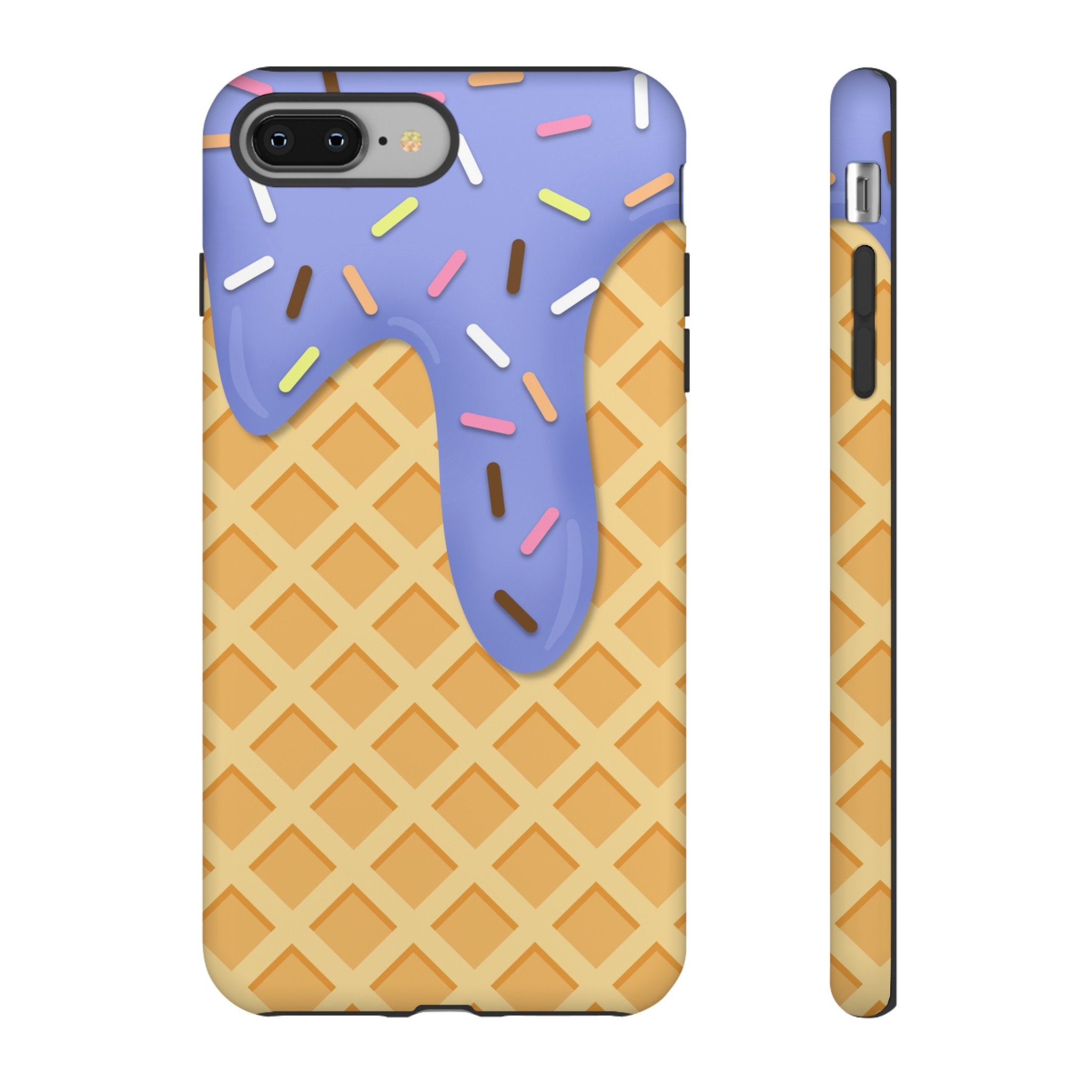 Blueberry Funfetti Waffle Cone white Tough Cases Trendy Blueberry Ice ...