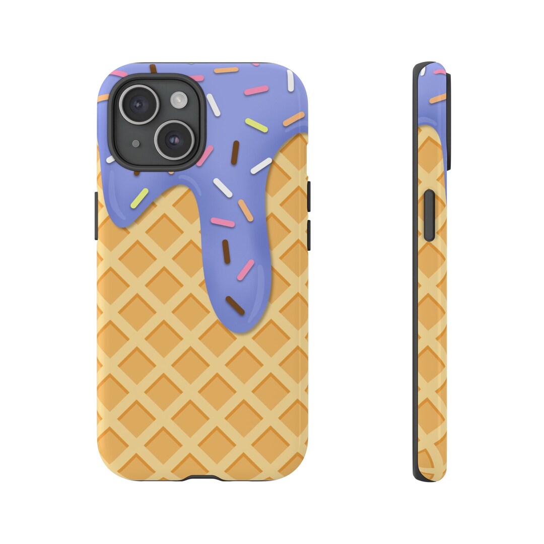 Blueberry Funfetti Waffle Cone white Tough Cases Trendy Blueberry Ice ...