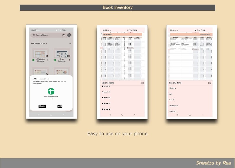 Book Inventory Google Sheet - Etsy