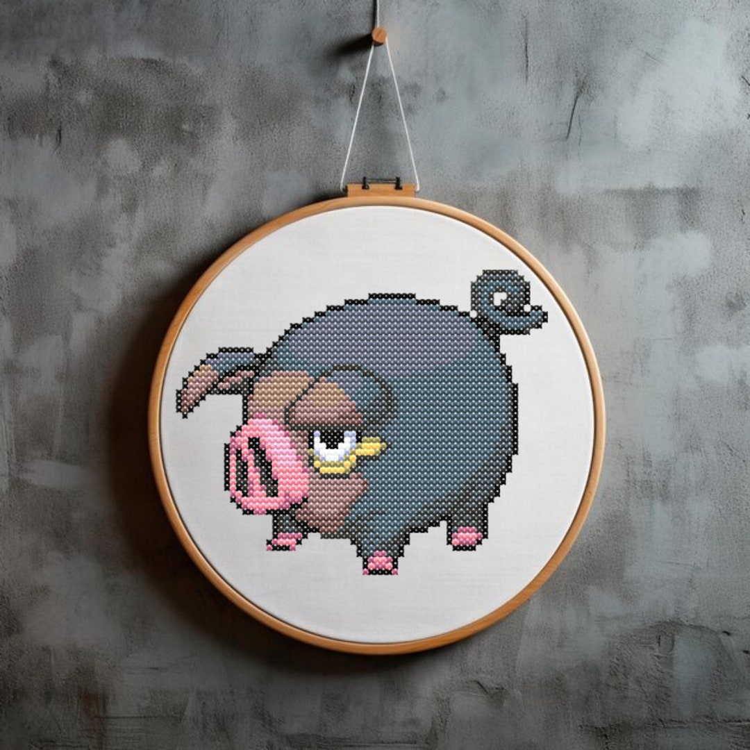 Lechonk Pokemon Cross Stitch Pattern - Etsy