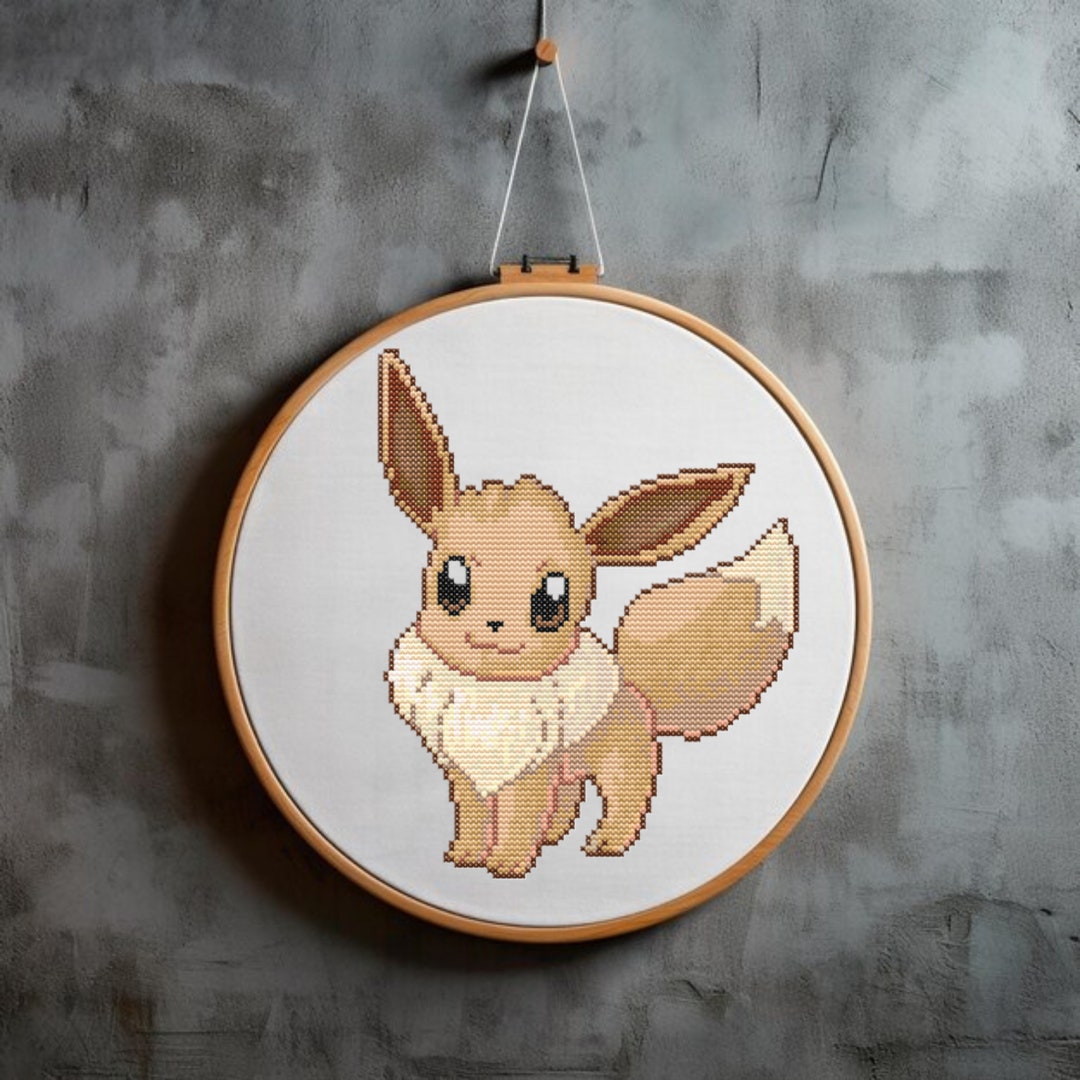 Eevee Pokemon Cross Stitch Pattern - Etsy