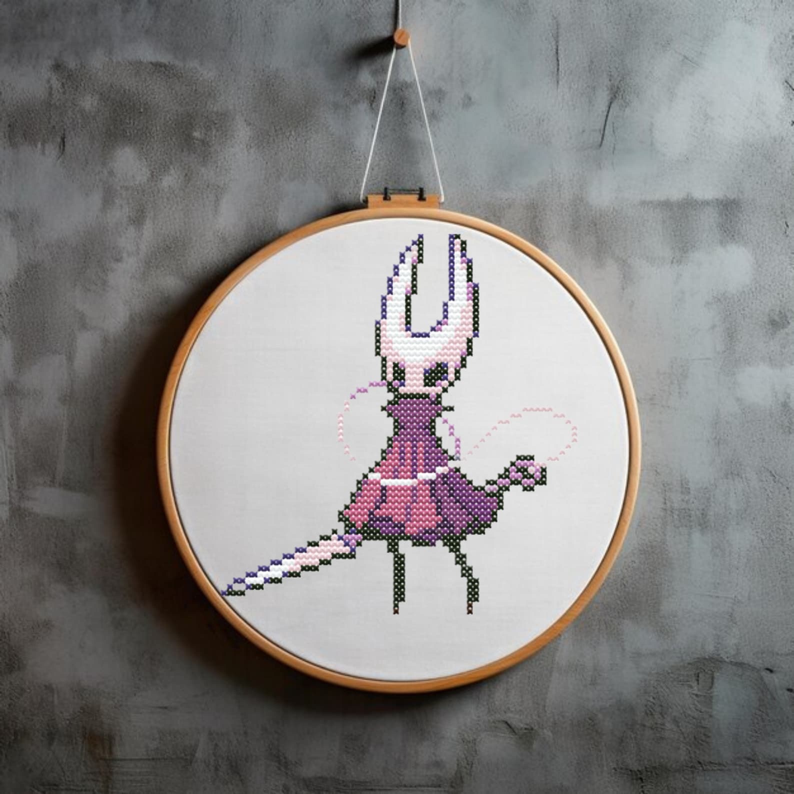 Hornet Hollow Knight Cross Stitch Pattern - Etsy