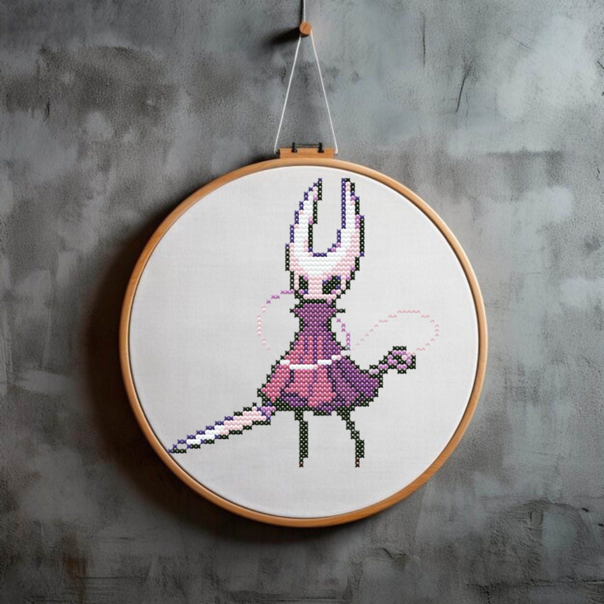 Hornet Hollow Knight Cross Stitch Pattern - Etsy
