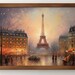 Romantic Paris Nightscape Instant Download Digital Iconic Landmark Art ...