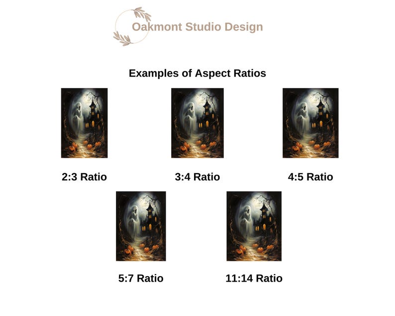 Ghostly Halloween Night Instant Download Digital Halloween Art for Home ...