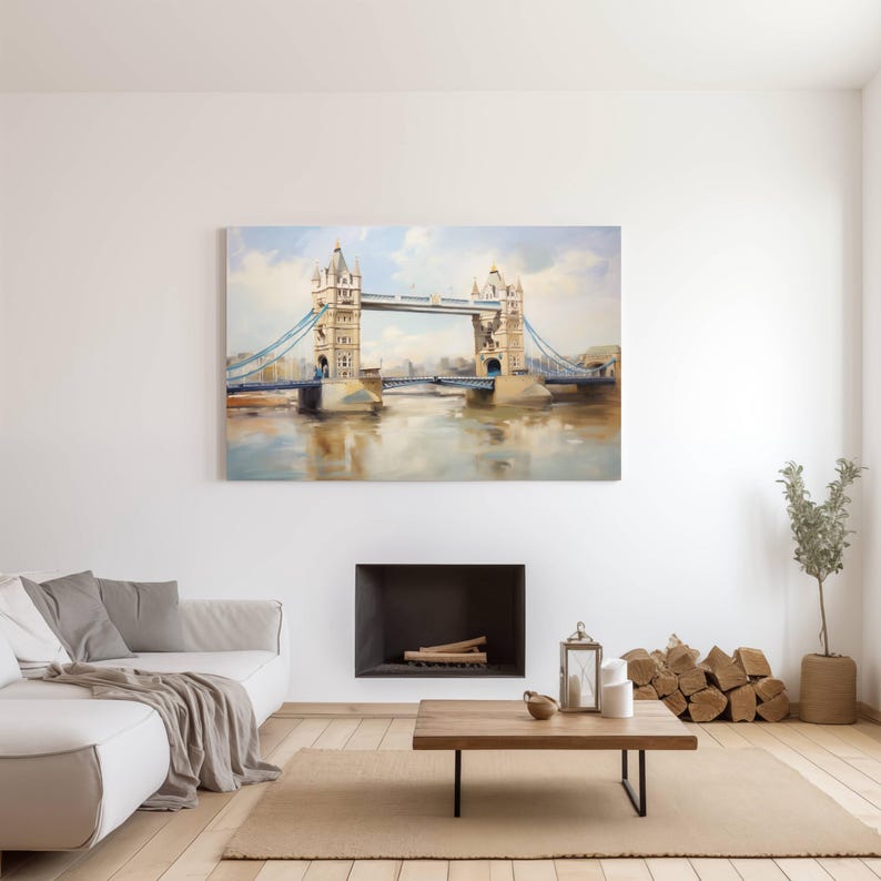 London Tower Bridge Instant Download City Art for Home Décor Digital ...