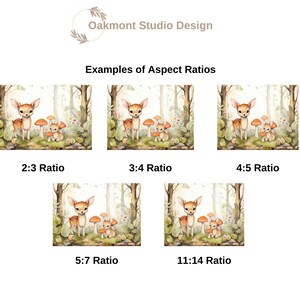 Woodland Deer Instant Download Digital Nursery Art for Home Décor High ...