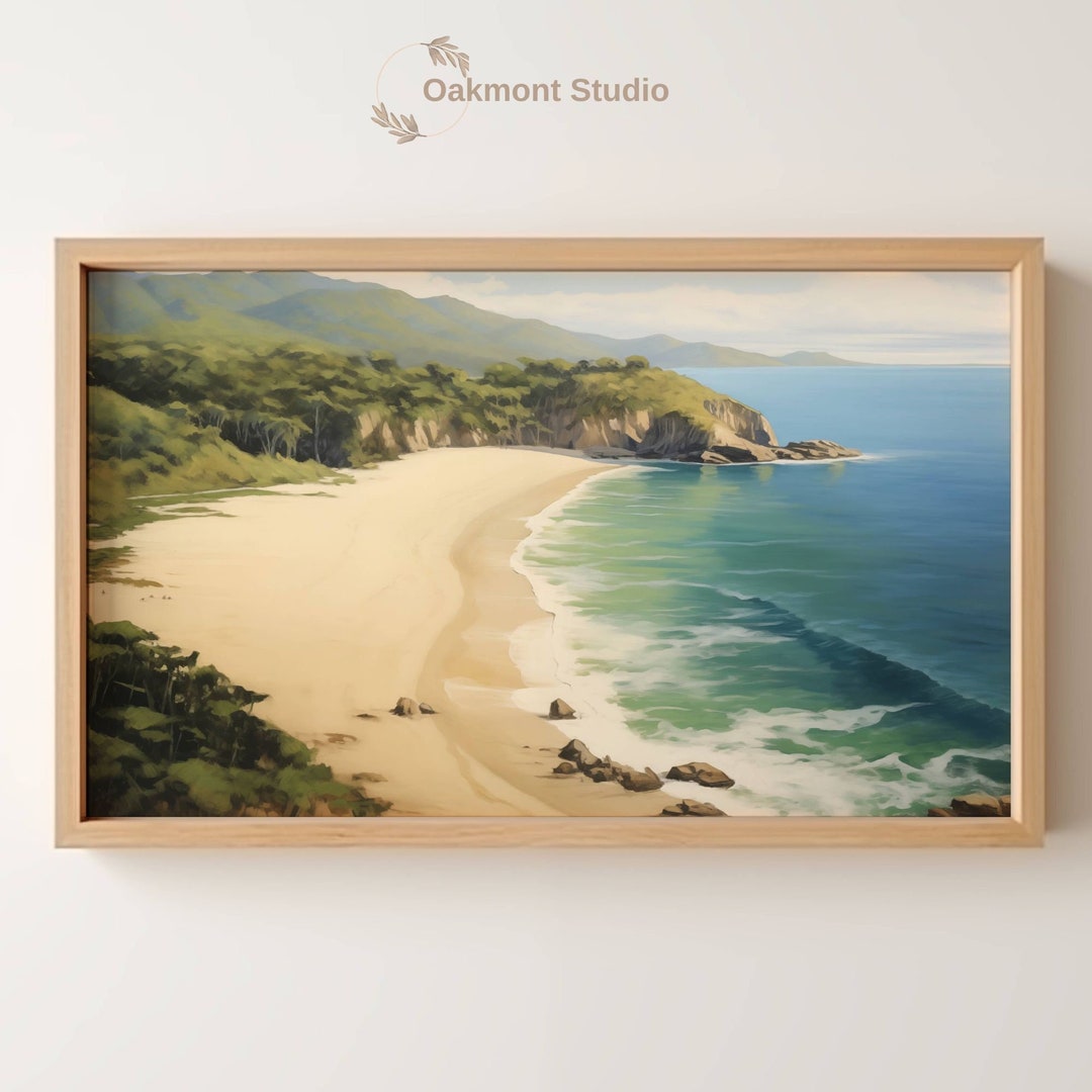 Aerial Coastal Cove Instant Download Digital Coastal Art for Home Décor ...