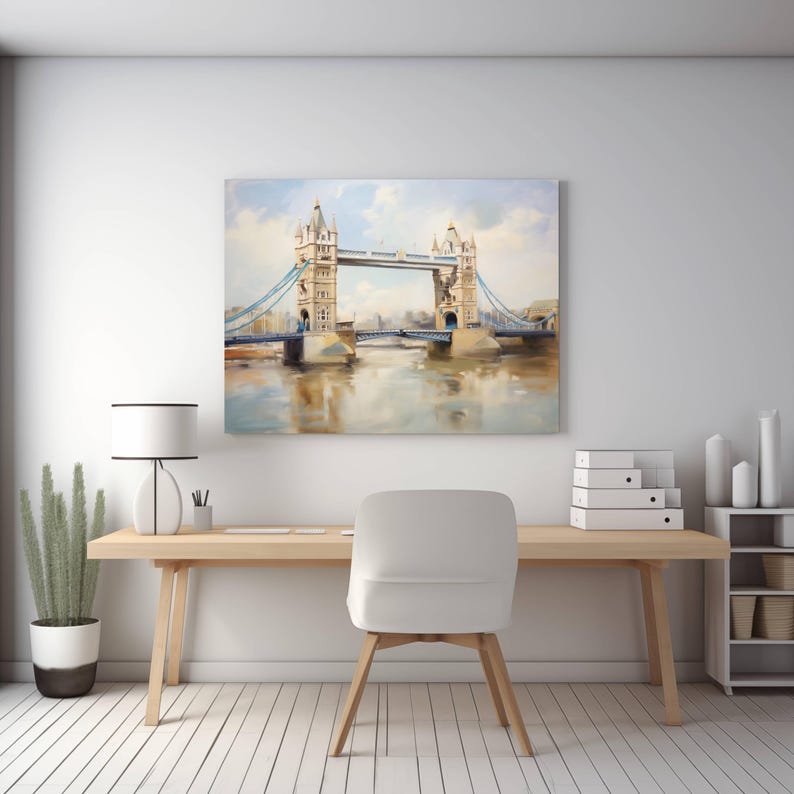 London Tower Bridge Instant Download City Art for Home Décor Digital ...