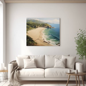 Aerial Coastal Cove Instant Download Digital Coastal Art for Home Décor ...